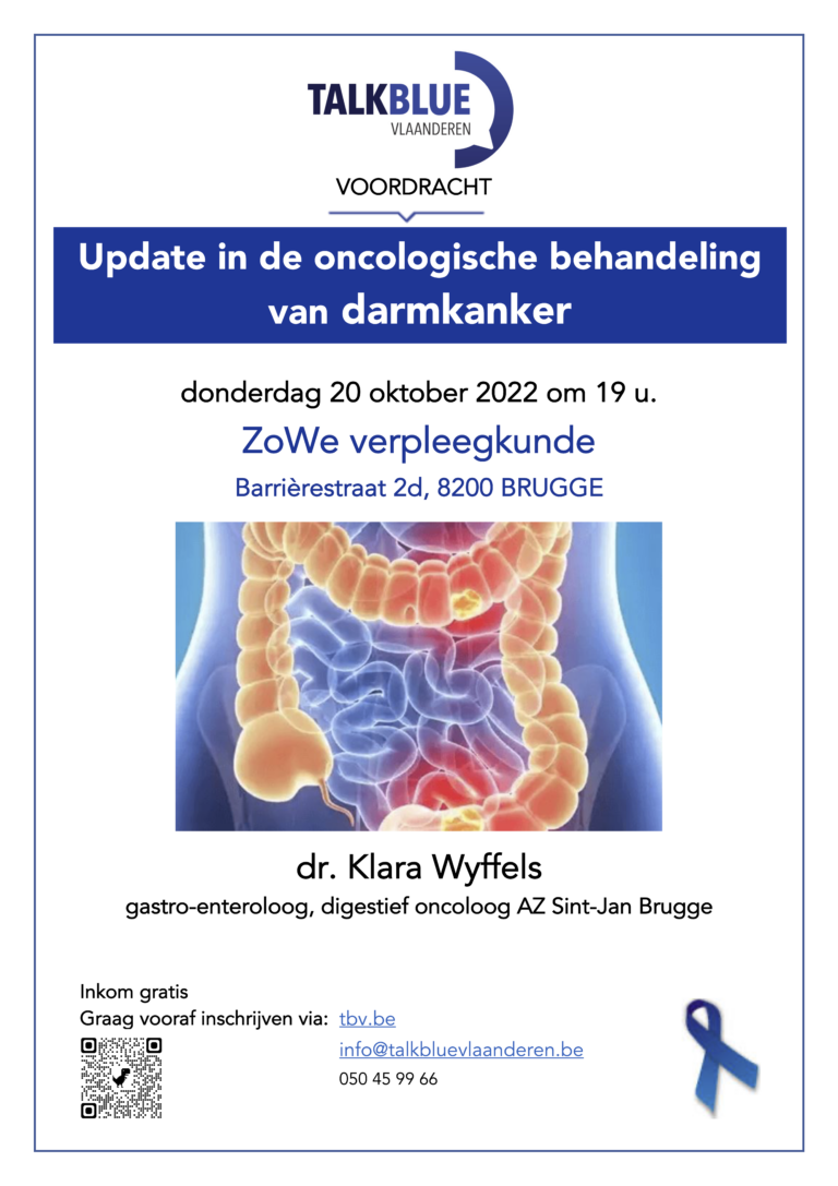 Update in de oncologische behandeling van darmkanker – Talk Blue ...
